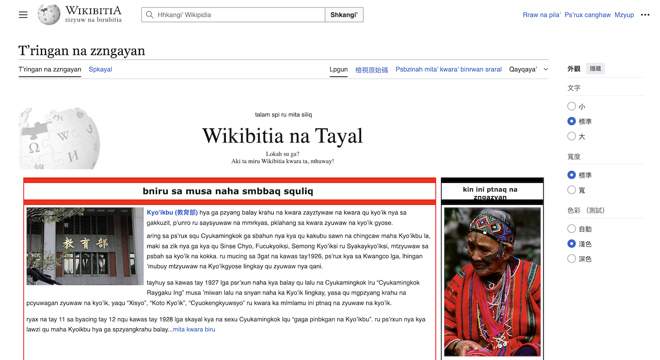 Atayal Digital Language Activist Pasang Teru: “Small, Consistent ...